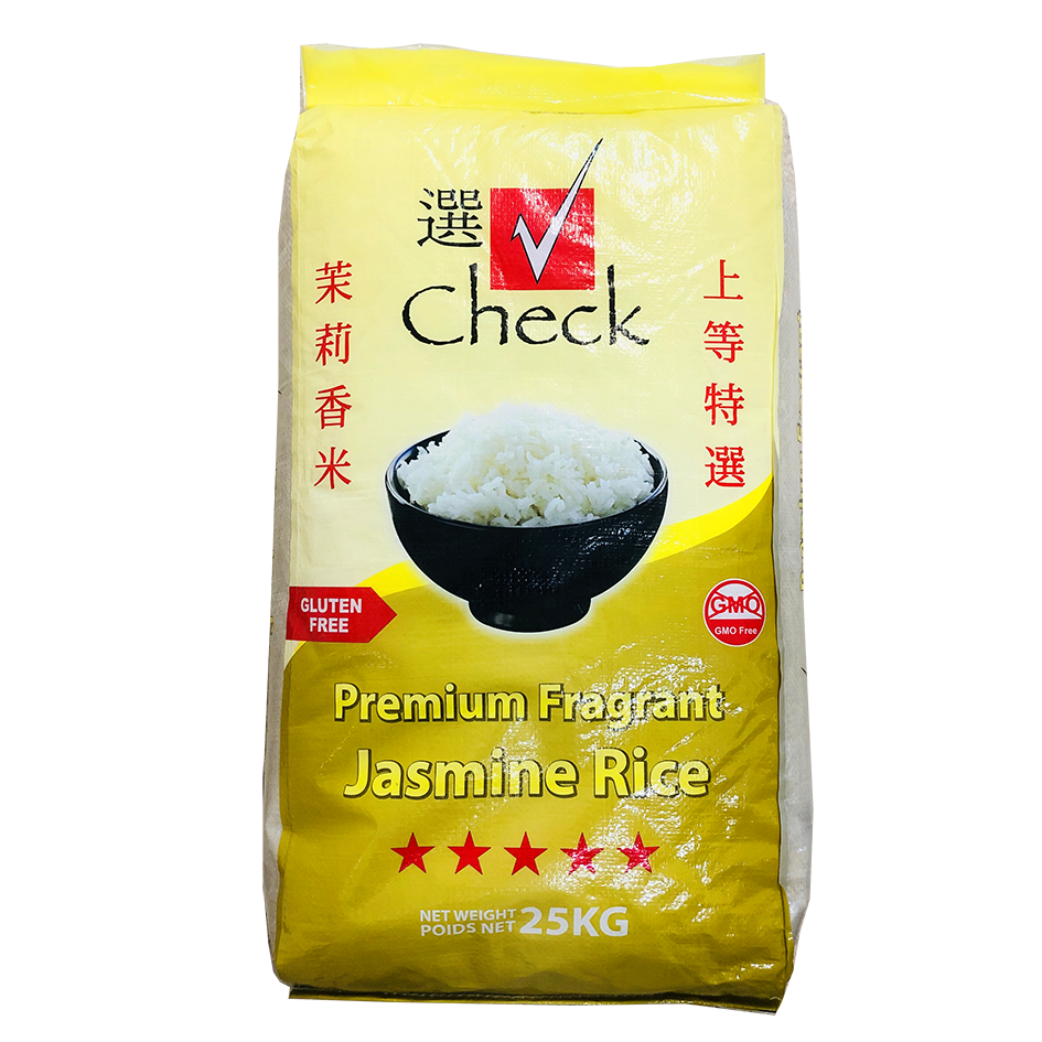 CHECK PREMIM JASMINE RICE 25KG – DaHua Supermarket Henderson